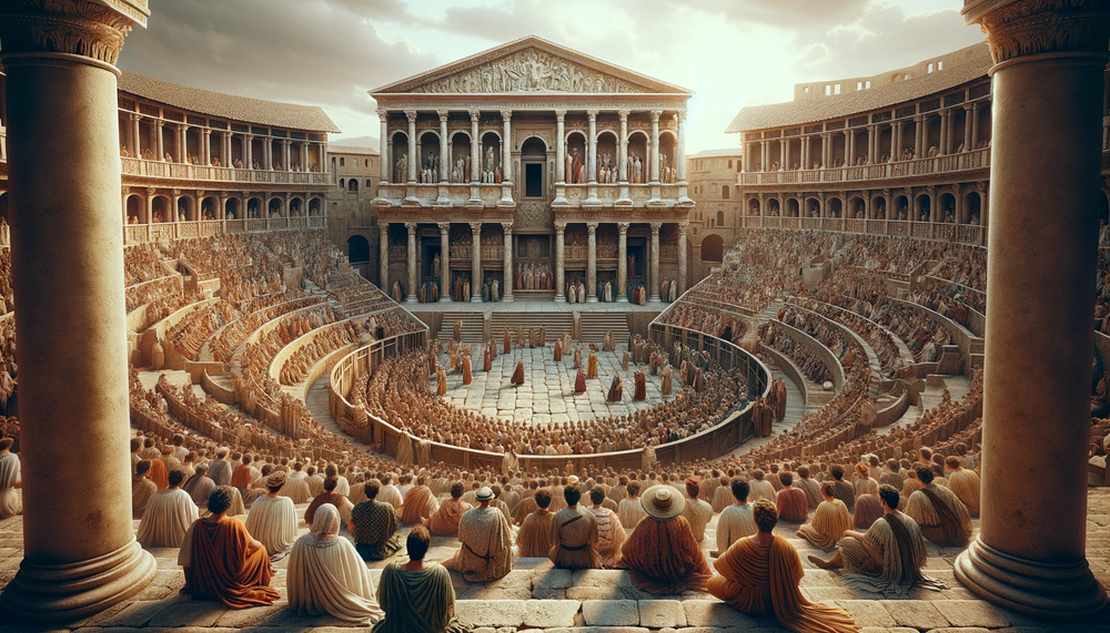 The magnificent Roman theater of Philadelphia (Amman)