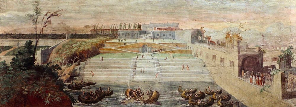 How did Romans Flood the Colosseum for Naval Battles in the Arena?